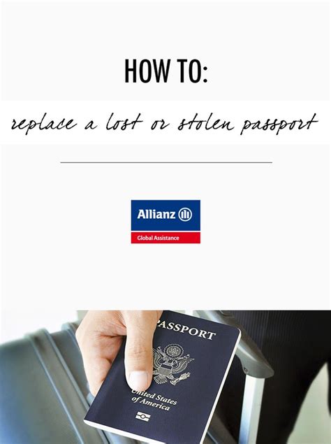 How To Replace A Lost Or Stolen Passport Travel Insurance Travel And