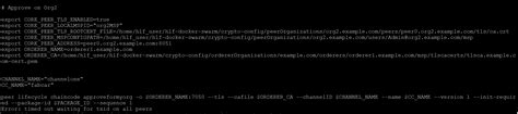 hyperledger fabric error timed out waiting for txid on all peers