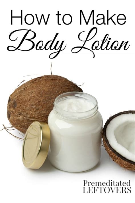 How To Make Your Own Body Lotion