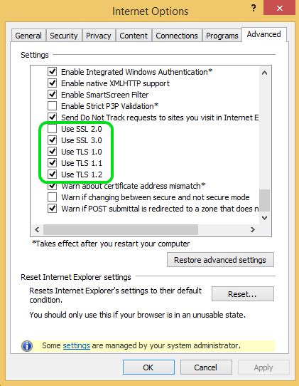 how to enable and disable ssl tls versions on forefront tmg