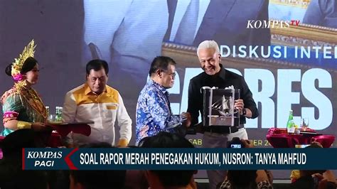 Soal Ganjar Kritik Rapor Merah Penegakan Hukum Jokowi Nusron Tanya