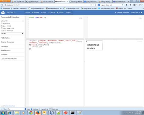 sort the values in the jquery autocomplete stack overflow