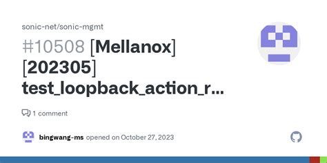 [mellanox] [202305] test loopback action reload failed because of error