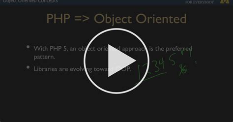 object oriented concepts php objects coursera