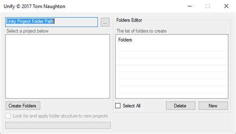 how to automatically create folders in assets when starting a new