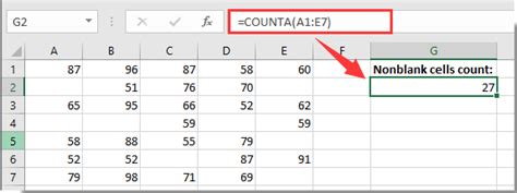 how to countif something is in selected cells in excel