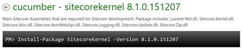 assembly reference dependency based sitecore nuget package generator