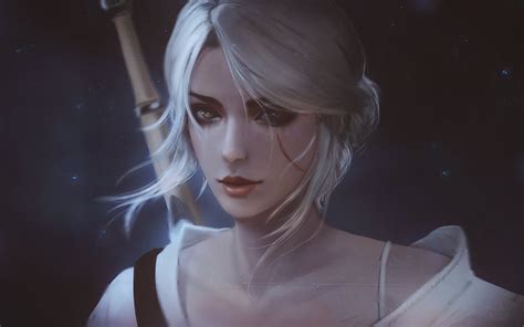 Raikoart Ciri The Witcher Series The Witcher 3 Silver Hair
