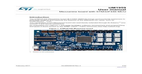 mezzanine board with stm32f446 mcu · stm32 note there is no external