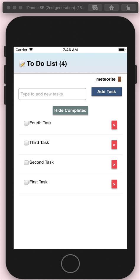 11 running on mobile meteor react tutorial