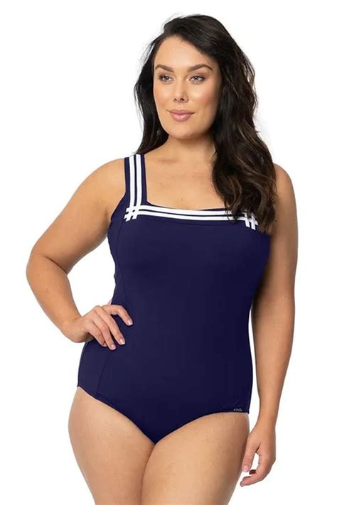 Jantzen Square Neck One Piece Heritage Classics Splish Splash Swimwear