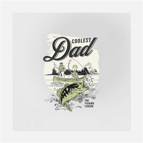 Coolest Dad Fathers Day Ready To Press Dtf Transfer Dtftransfers
