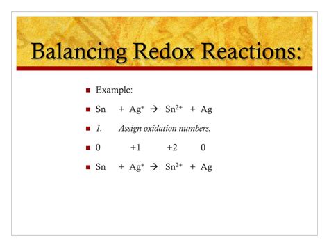 Ppt Oxidation Reduction Reactions Powerpoint Presentation Free Cdb