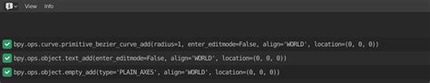 info editor — blender manual