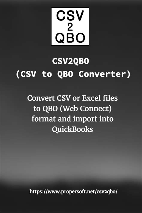 csv2qbo convert csv xls xlsx to qbo and import into intuit quickbooks