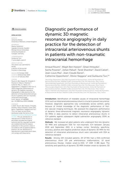 Pdf Diagnostic Performance Of Dynamic 3d Magnetic Resonance