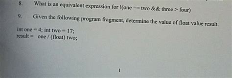 solved what is an equivalent expression for one two andand