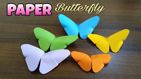How To Make Butterfly Origami Paper Butterfly Paper Art Arts