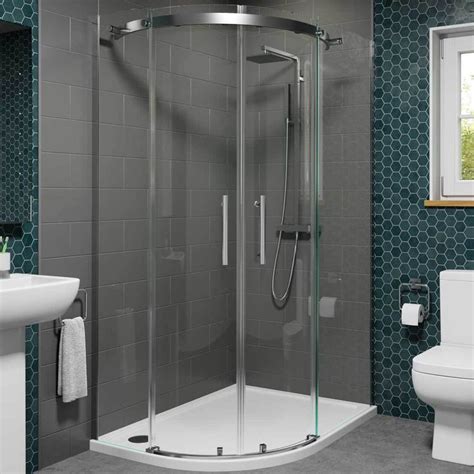 Diamond Frameless Quadrant Shower Enclosure 1200mm X 800mm 8mm