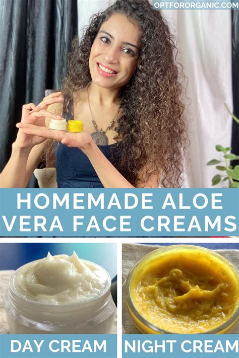 Make Aloe Vera Face Creams Day Cream And Night Cream At Home Aloe