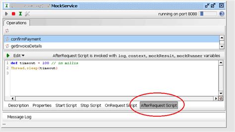 how to add delay in soapui response admfactory