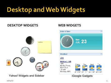 widgets