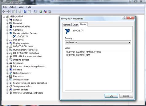 solved ni cdaq 9174 not recognized ni community