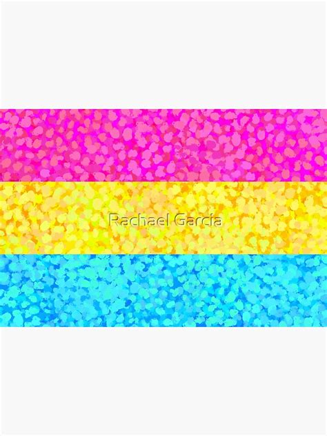 Pansexual Stripes Seurat Inspired Pride Flag Poster By Rachael