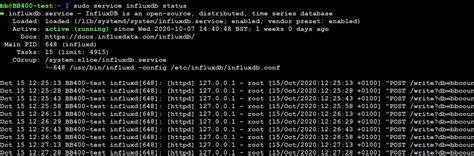 how can i send io count data to influxdb and grafana brainboxes