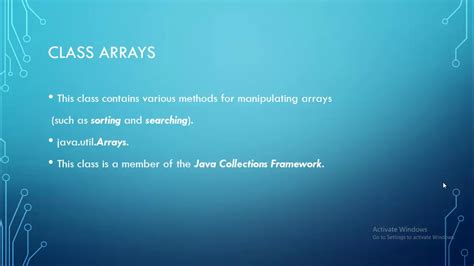 1 java arrays class كلاس المصفوفات بالجافا youtube