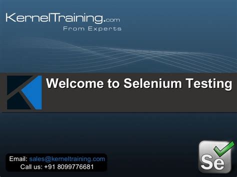 selenium testing tools introduction to selenium testing