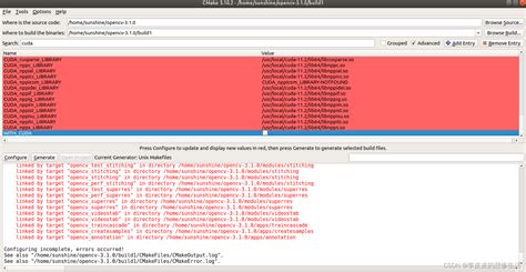cmake error the following variables are used in this project but they