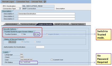 how to test dbco connection in sap