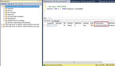 sql server replication configuration peer to peer and