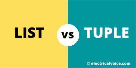 difference between list and tuple electricalvoice