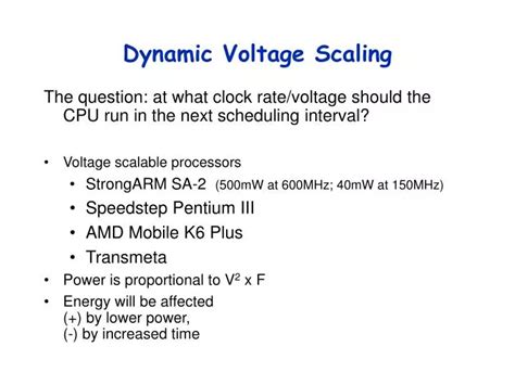 ppt dynamic voltage scaling powerpoint presentation free download