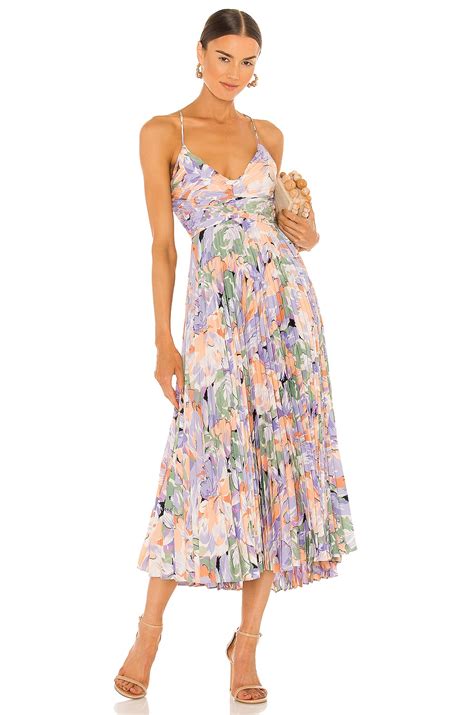 Astr The Label Blythe Dress In Coral Multi Revolve