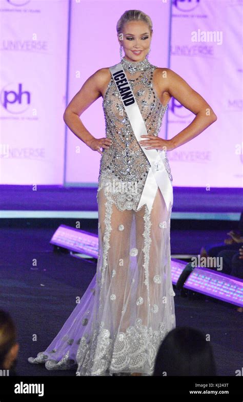 Las Vegas Nevada Usa 21st Nov 2017 Miss Universe Iceland Arna Yr