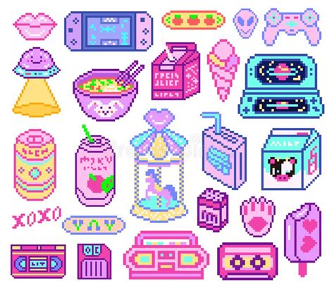 pink arcade game machine with hammer icon isolated on blue background