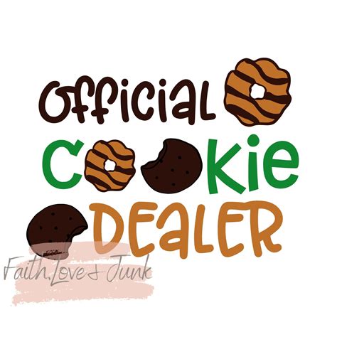 Girl Scout Cookie Dealer Digital Download Sublimation Design Png File