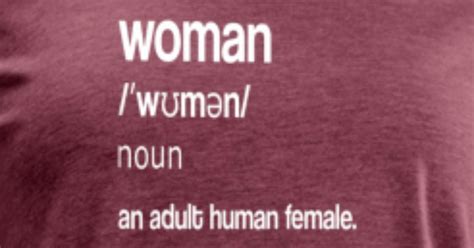 Woman Meaning Tshirt Woman Noun Adult Human Female Womens Premium T