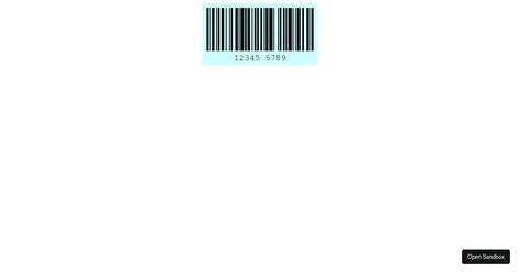 react barcodes forked codesandbox