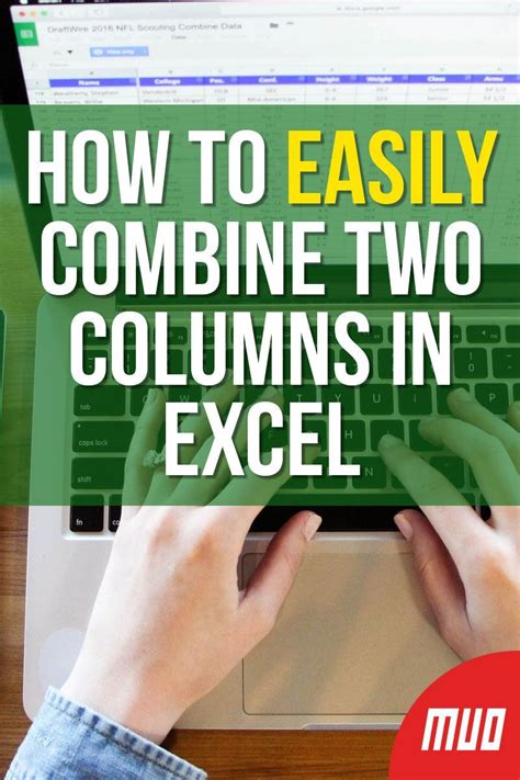 how to combine two columns in microsoft excel quick and easy method