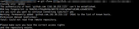 git permission denied publickey fatal could not read from remote