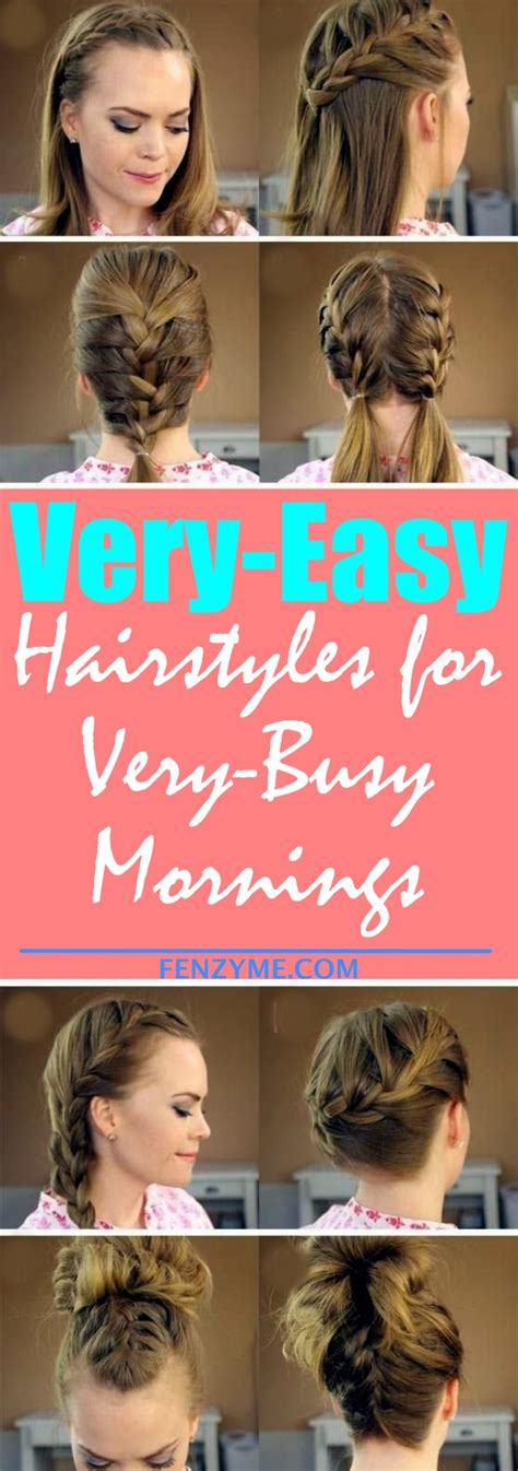 20 Very Easy Hairstyles For Very Busy Mornings