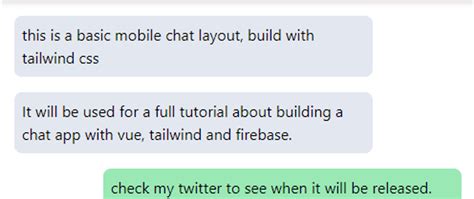 build a mobile chat layout with tailwindcss dev community