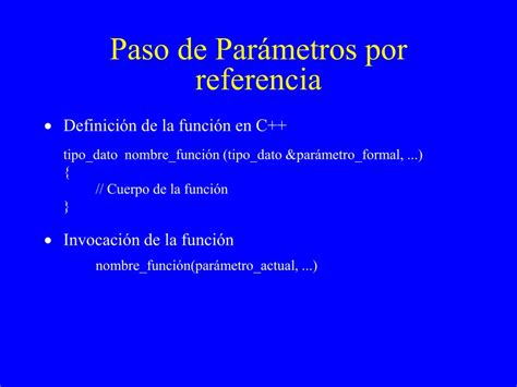 Ppt Paso De Parámetros A Una Función Powerpoint Presentation Free