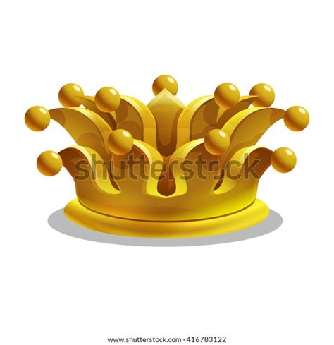 Cartoon Gold Crown Vector Illustration Stock Vector Royalty Free