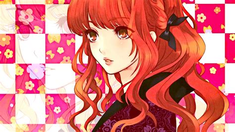 Illustration Redhead Looking Away Long Hair Anime Anime Girls