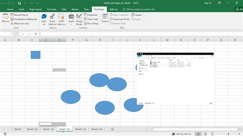 vba excel delete all shape in all sheets youtube